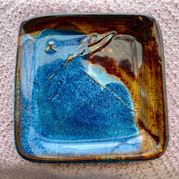 Hand Crafted | Accents | Handcrafted Dragonfly Ceramic Trinket Dish ...
